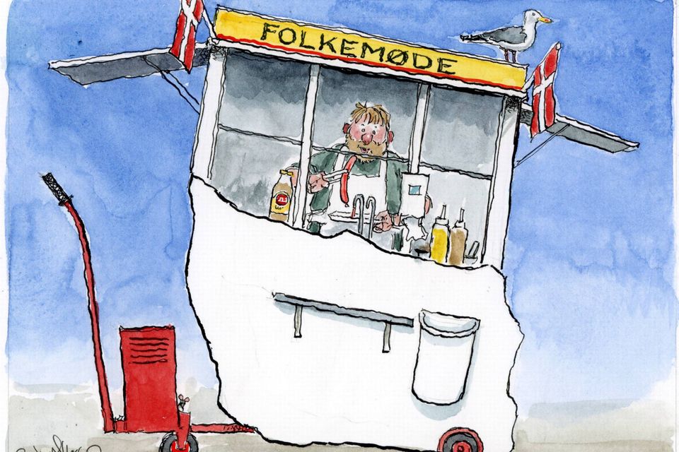 Dagens tegning: I øjenhøjde - Jyllands-Posten