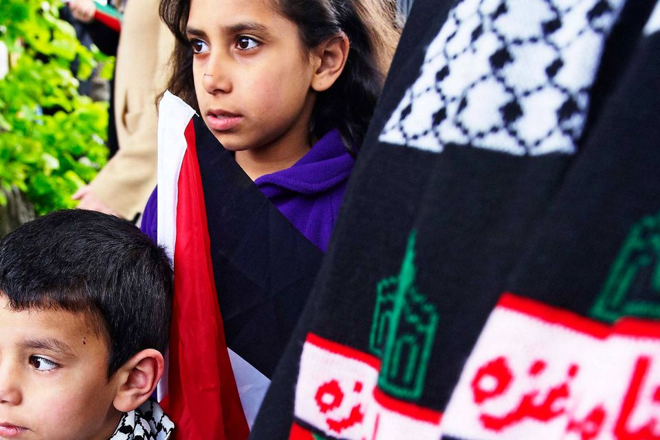 Demonstranter gik på gaden mod Israel - Jyllands-Posten